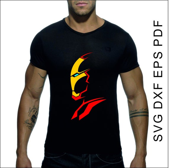 Iron Man Svg Iron Man Cut Files Svg Dxf Clipart Eps Png | Etsy Australia