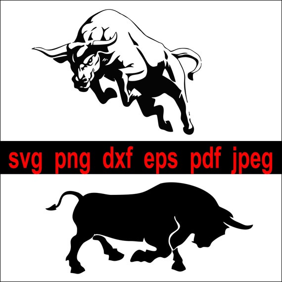 Bull Svg File Digital File for Printing on T-shirts DXF | Etsy