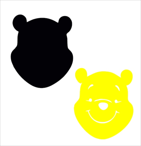 Winnie The Pooh Face Outline