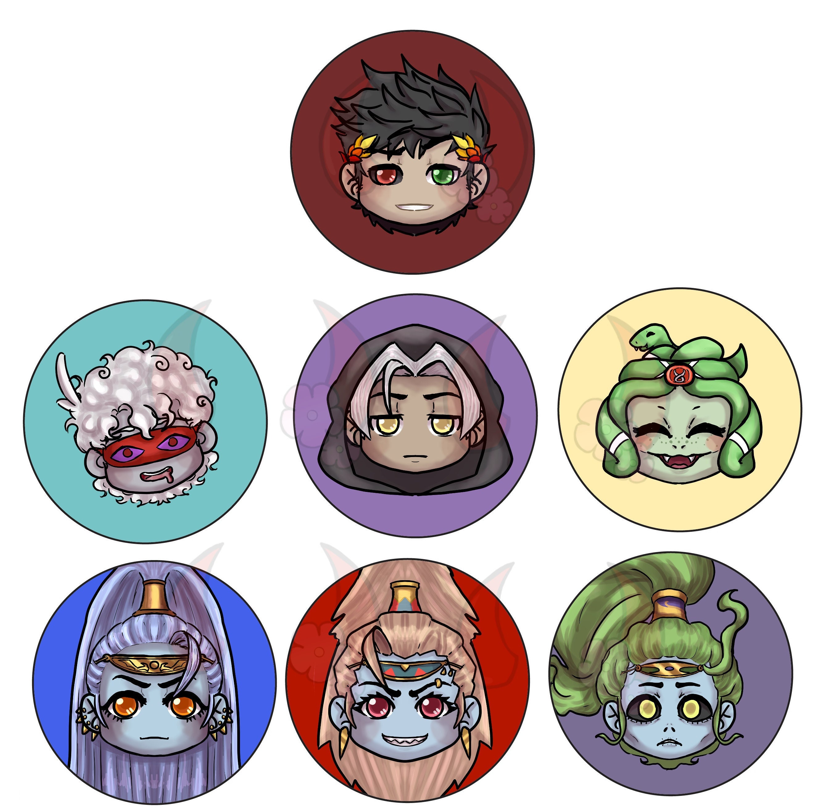 Chibi Hades Buttons - Etsy