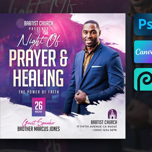 Church Revival Program Template - Etsy