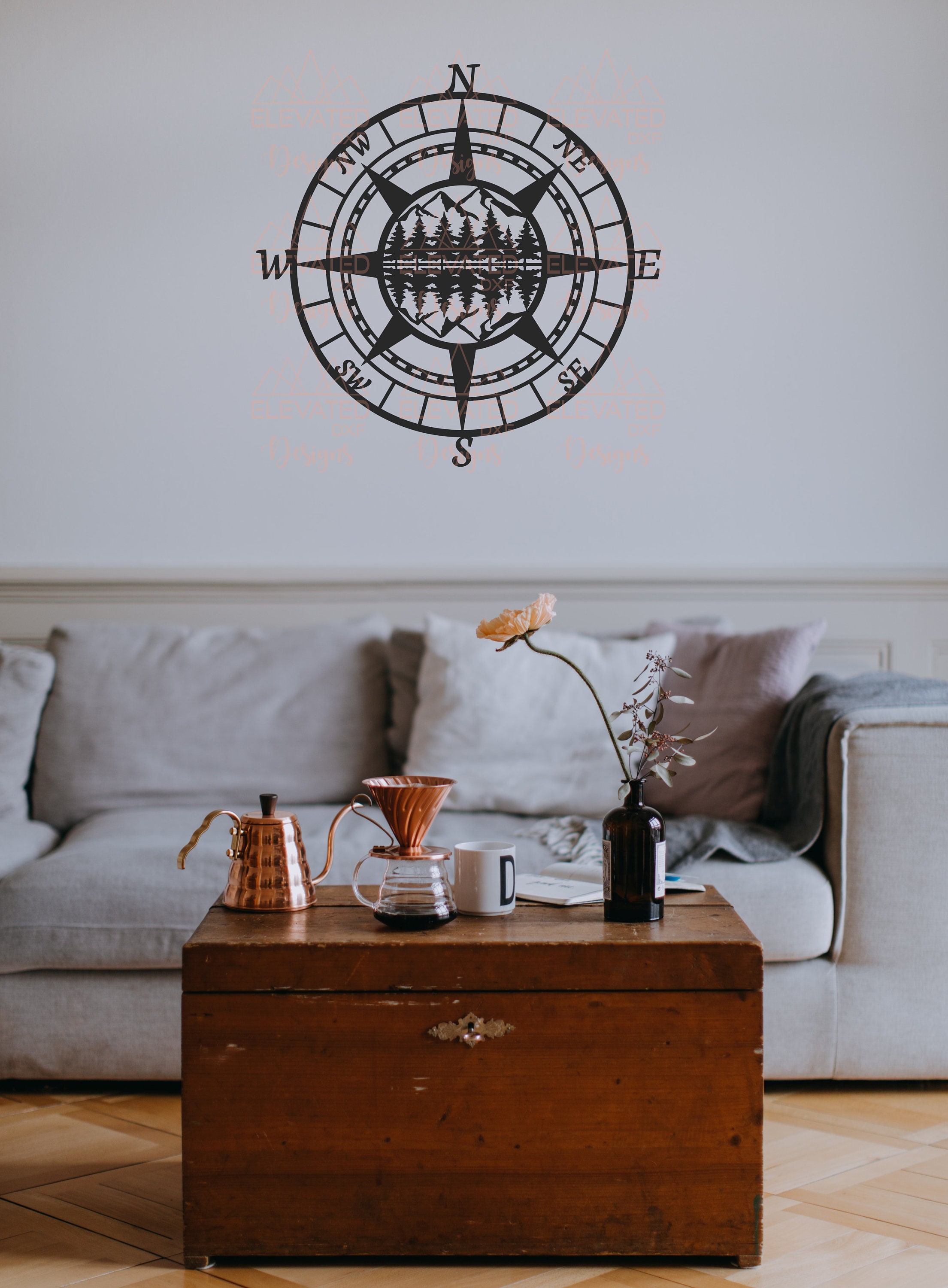 Compass DXF, Compass SVG, Compass Svg Bundle, CNC Cut Files, Compass ...