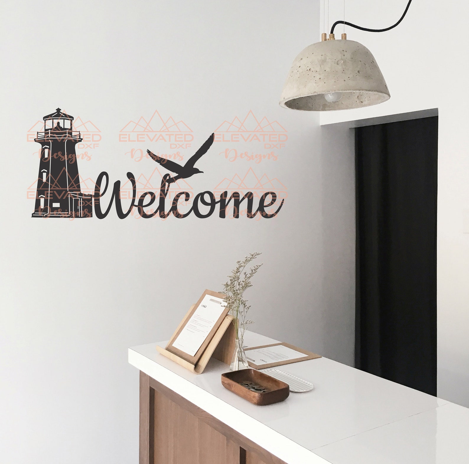 Welcome DXF, Nautical Welcome Sign SVG, CNC Cut Files, Vinyl Decal ...