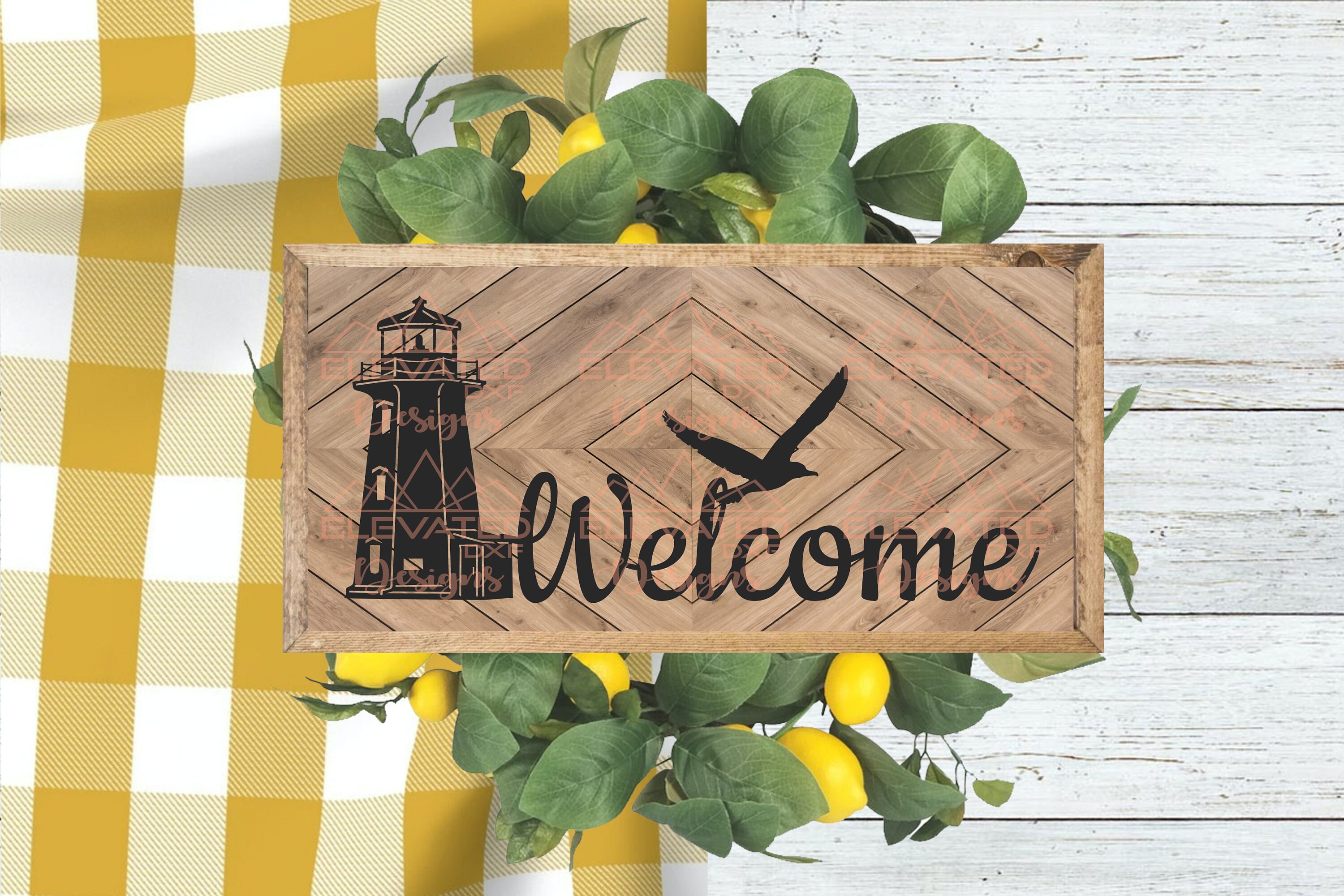 Welcome DXF, Nautical Welcome Sign SVG, CNC Cut Files, Vinyl Decal ...