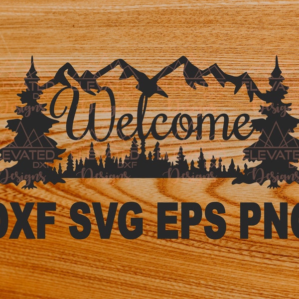 Cnc Mountain Scene - Etsy