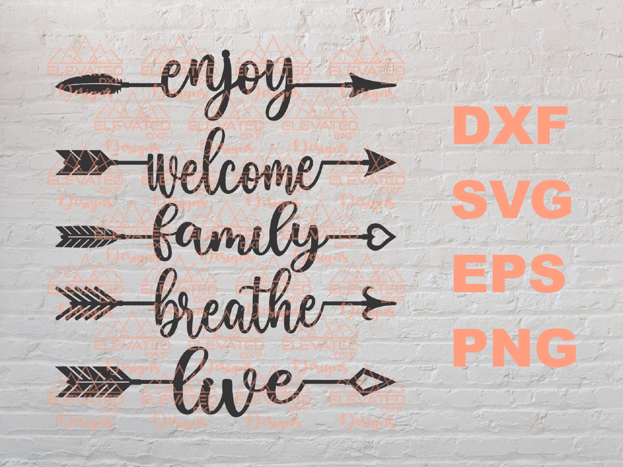 Arrow SVG Cut File Bundle, Arrow Words DXF, Arrows Clipart, DXF Cut ...