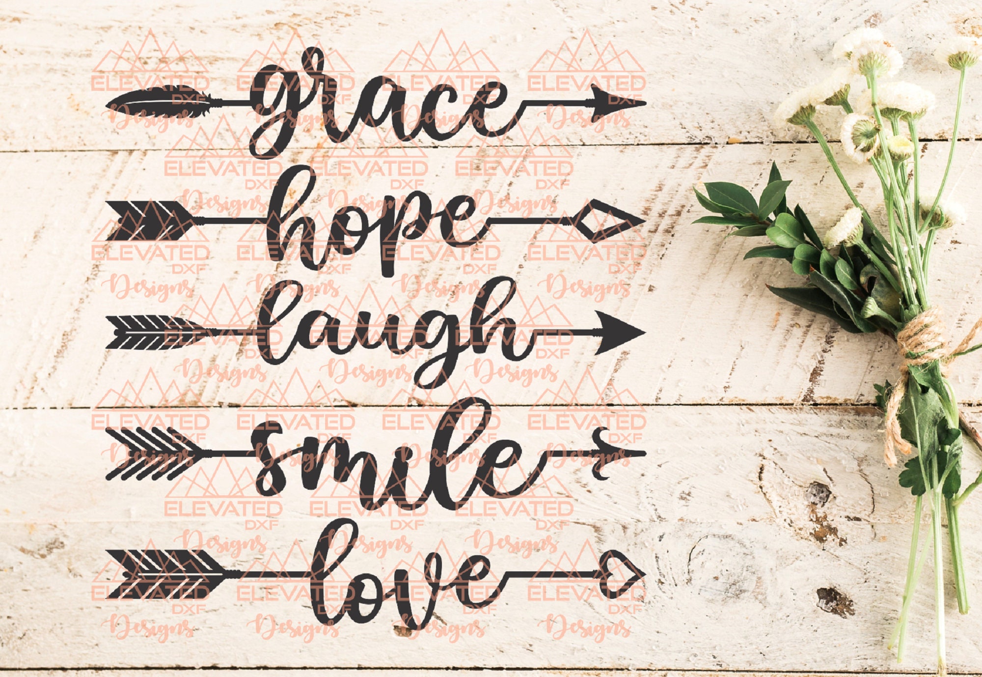 Arrow SVG Cut File Bundle, Arrow Words DXF, Arrows Clipart, DXF Cut ...