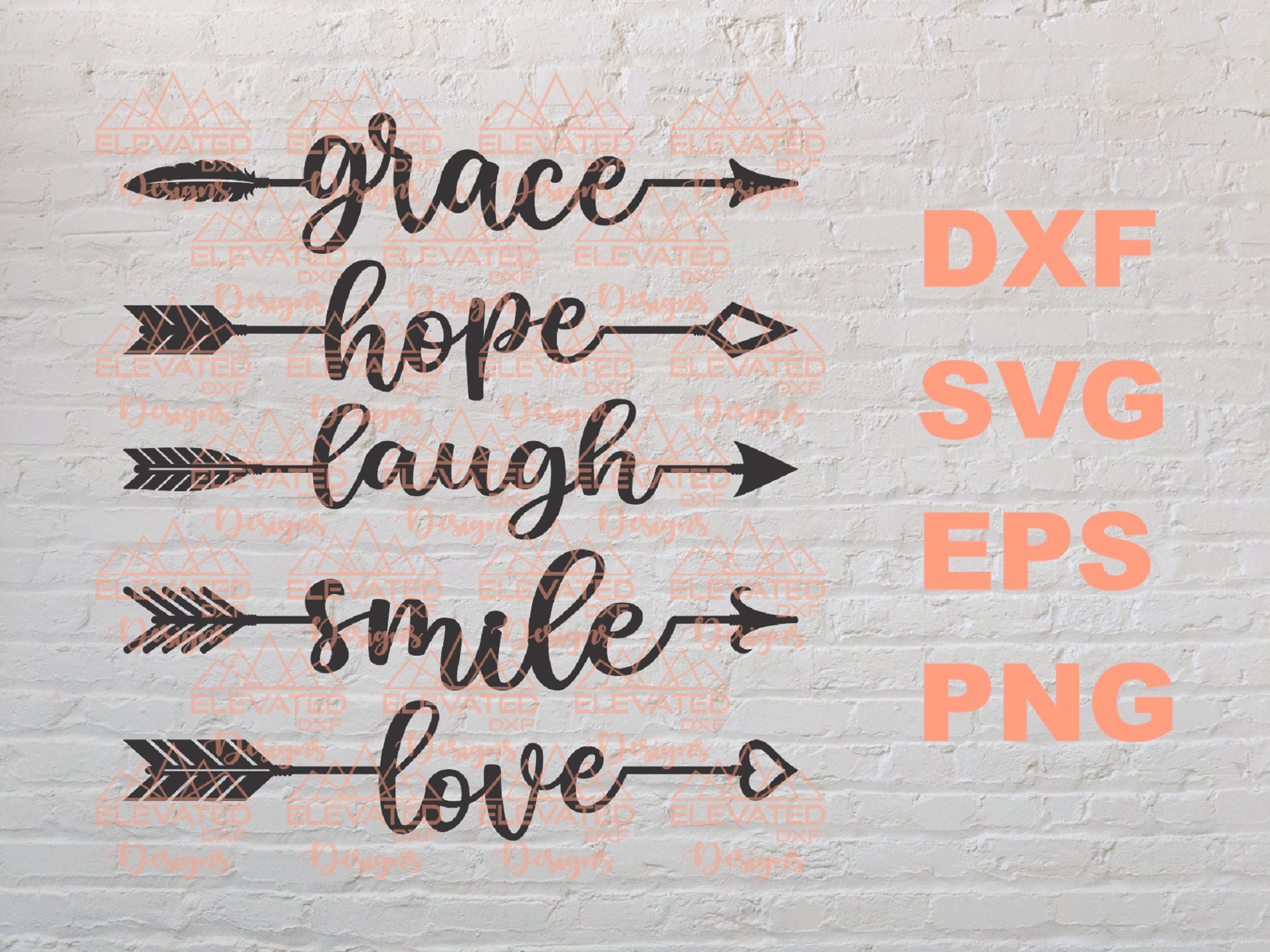 Arrow SVG Cut File Bundle, Arrow Words DXF, Arrows Clipart, DXF Cut ...