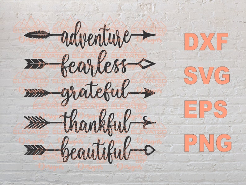 Arrow SVG Cut File Bundle, Arrow Words DXF, Arrows Clipart, DXF Cut ...