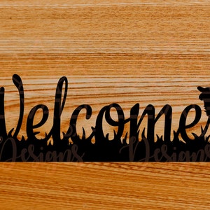 Sheep Welcome Sign DXF, Sheep Silhouette SVG, CNC Cut Files, Country ...