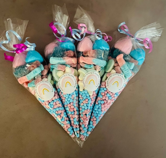 Rainbow Sweet Cone - Etsy