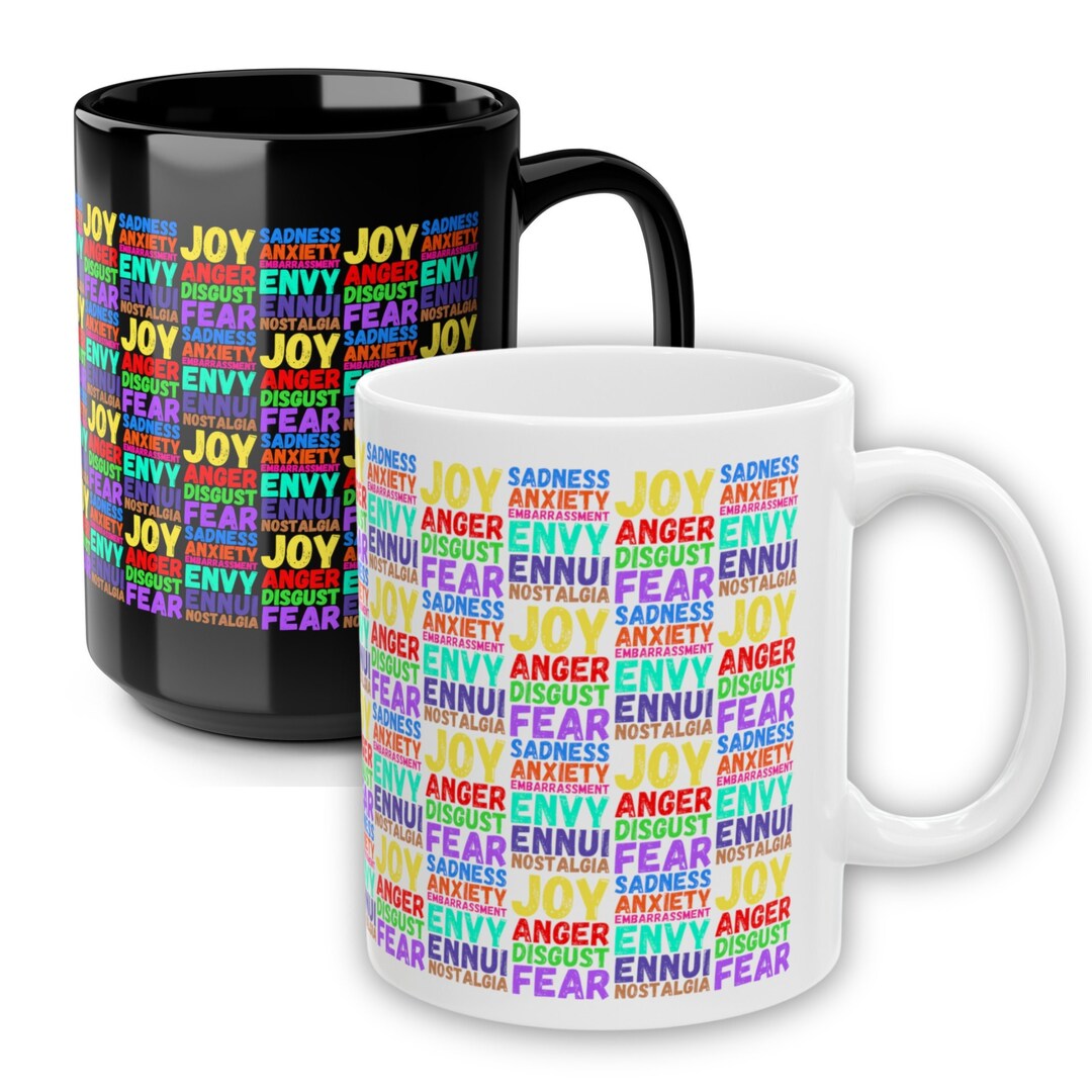 Inside Emotions Inspired Mug - Custom Emotions Artwork, Perfect Gift ...