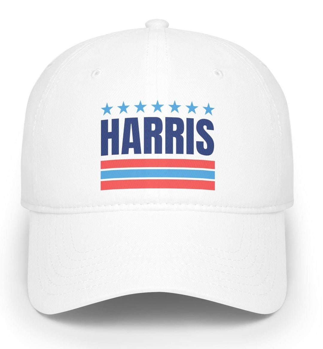Kamala Harris Baseball Cap - Custom "harris" and Flag Design, Low ...