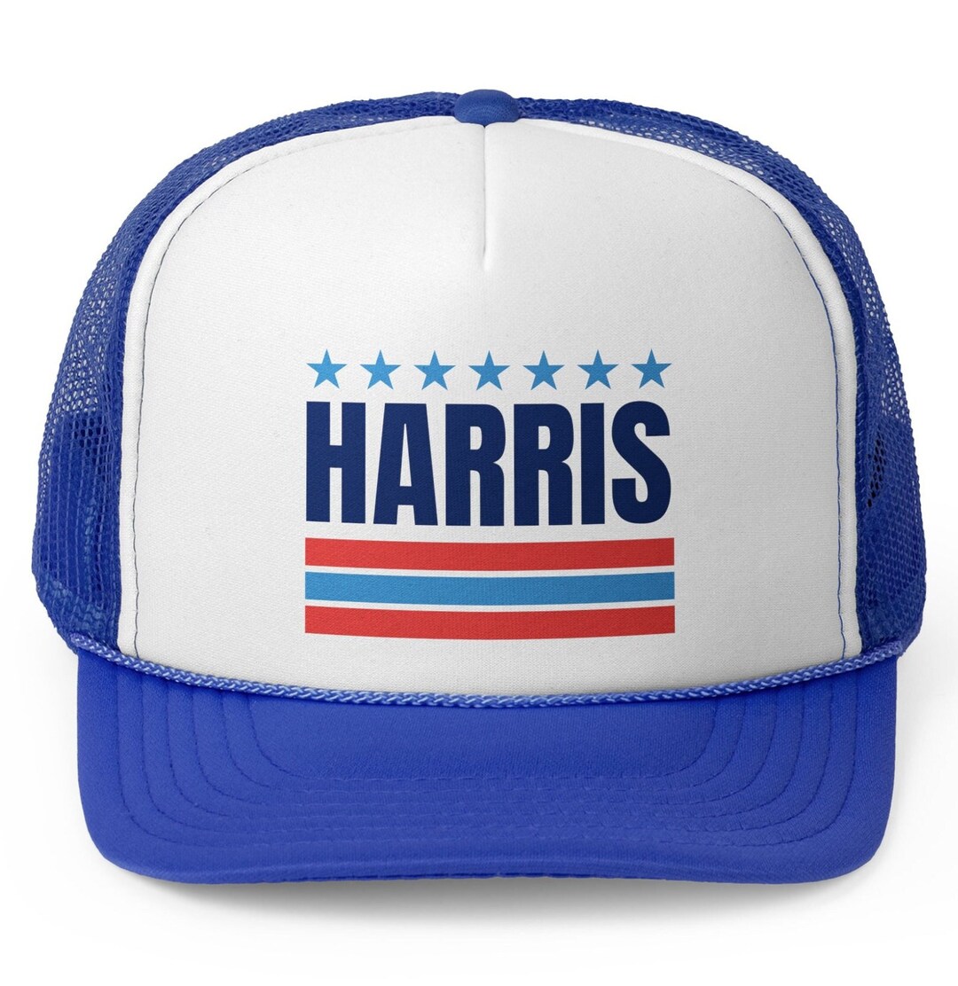 Kamala Harris Trucker Hat Custom harris and Flag Design, Low Profile ...