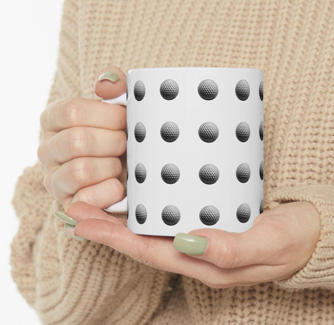 Golf Ball Mug- Custom Golf Ball Design for Golf Lover- Perfect Gift for ...