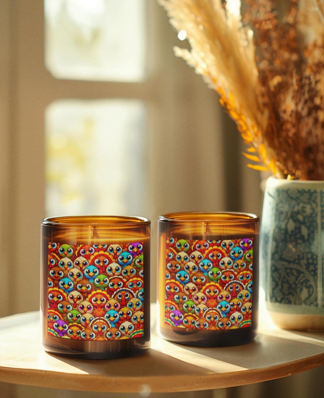 Thanksgiving Turkey Candle - Festive Fun Turkey Artwork for ...