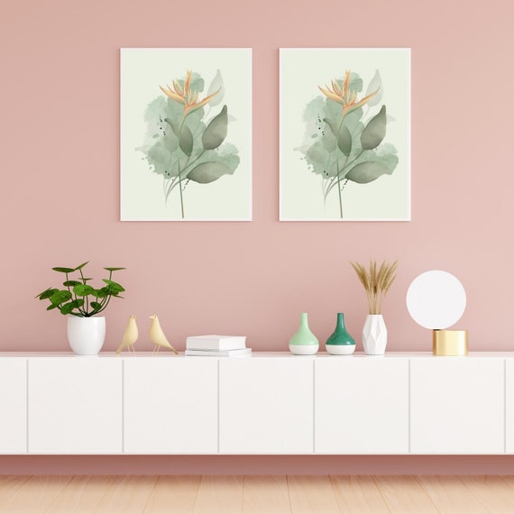 Green Leaves Printable Word Art Printable Wall Art Digital - Etsy