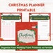 Printable Thanksgiving & Christmas Planner Bundle, Holiday to Do Lists ...