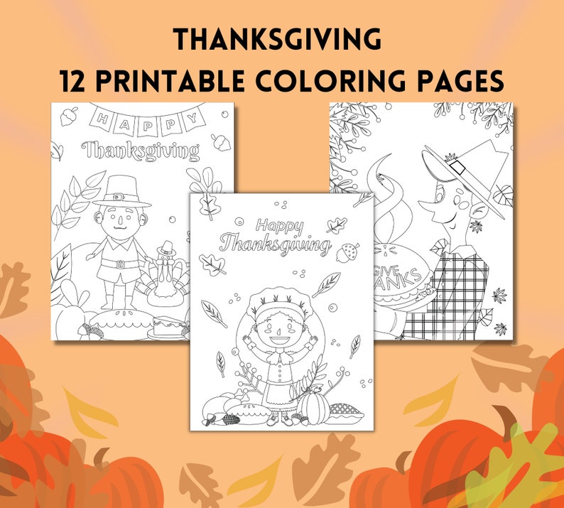 Thanksgiving Coloring Pages, Fall Coloring Pages for Kids, Coloring ...