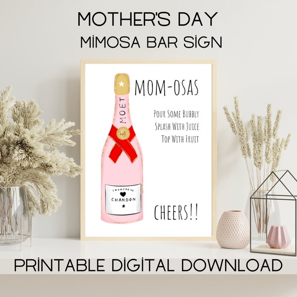 Mom Mosa Bar Sign - Etsy