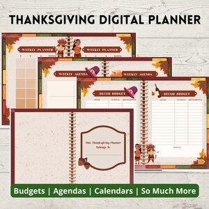 Thanksgiving Digital Planner, iPad Digital Planner, Goodnotes Planner ...