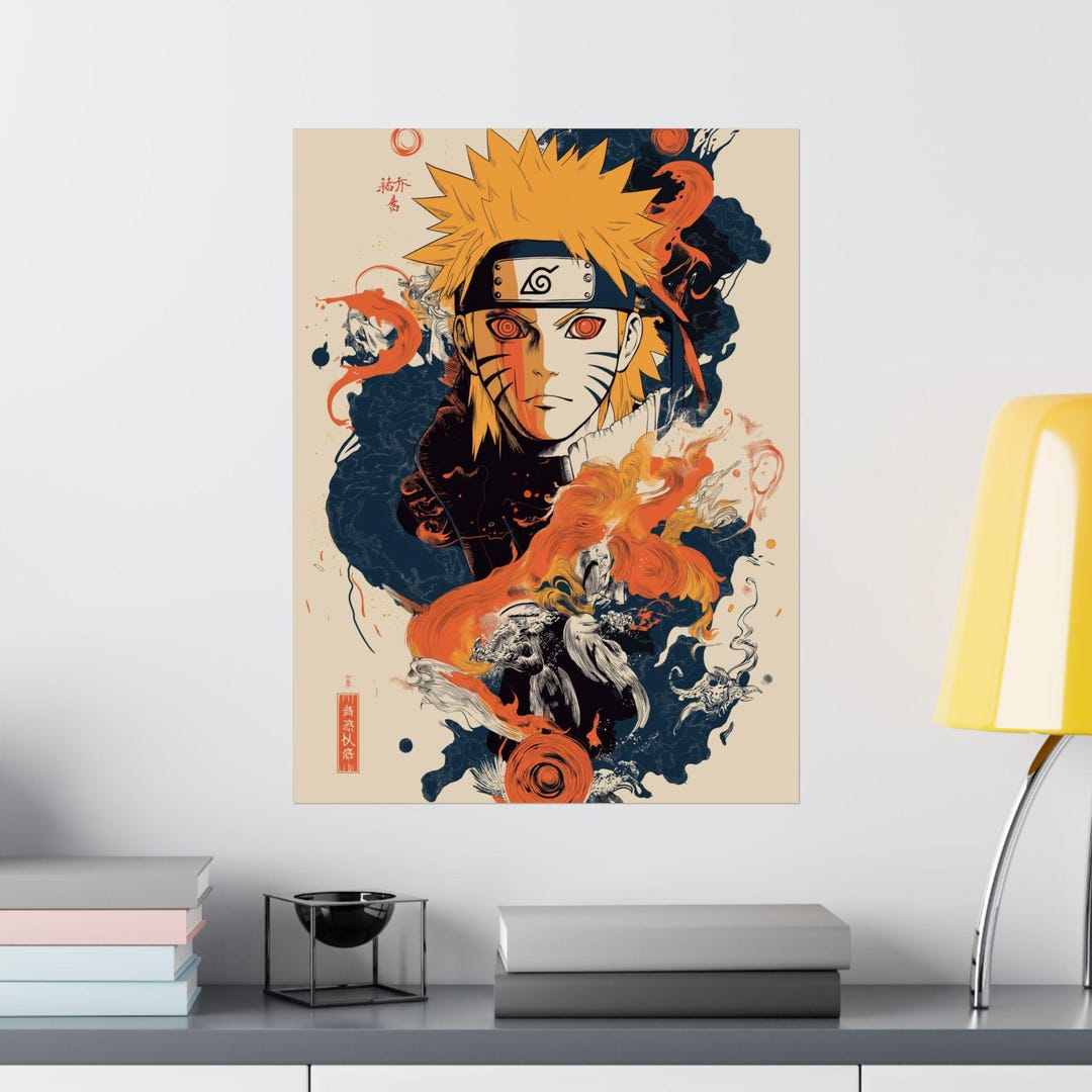 Naruto Anime Poster | Anime Print | Japan Artwork | Sasuke Print ...