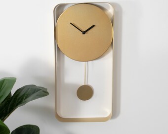 Modern Gold Wall Clock - Etsy