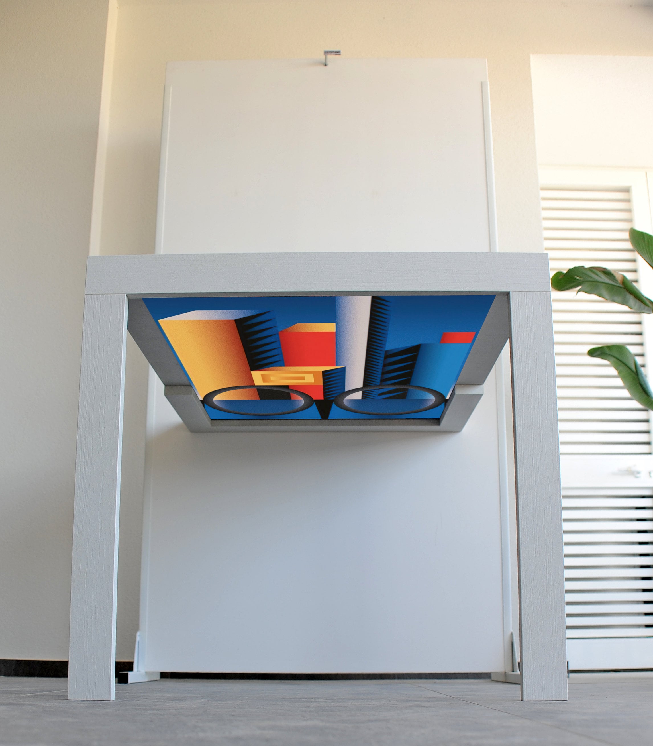 Modern Extendable Dining Table-small Space Solution Folding Wall Table ...