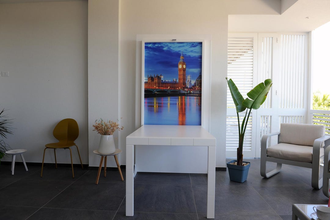 CONVERTIBLE WALL TABLE - Murphy Table, Save Spacing Furniture, Folding ...