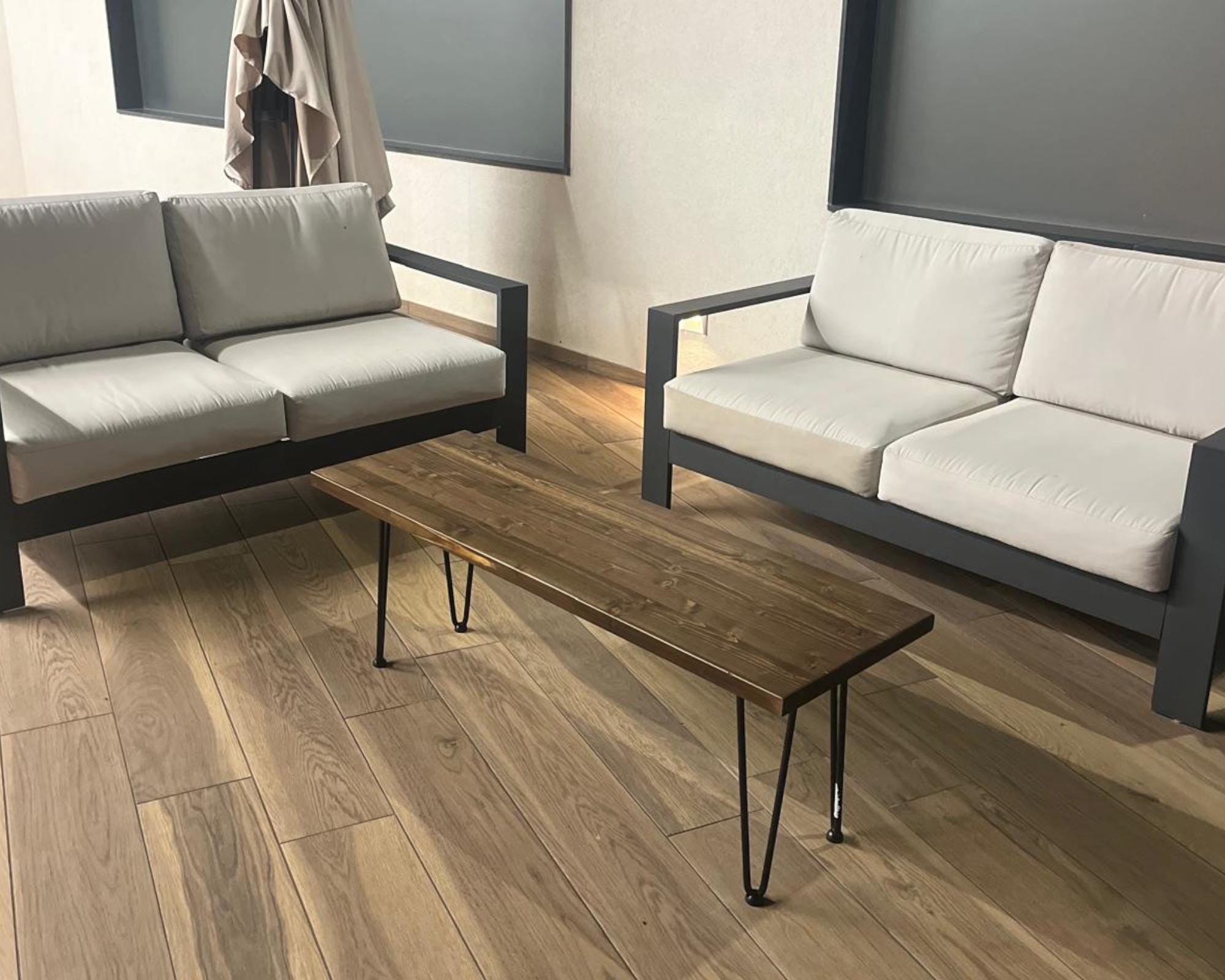 Solid Wood Bench-unique Living Room Piece Multifunctional Bench Living ...