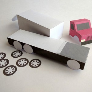 TRUCK Type D. Paper Toy / Gift Box - Etsy