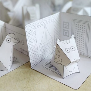 Paper Animals. Easy Paper Toys for Kids. Printable Templates - Etsy