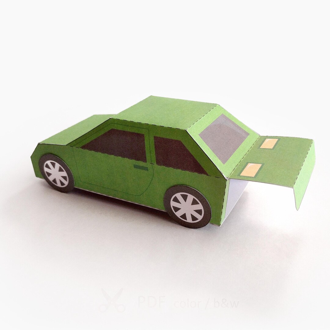 CAR Type A. Paper Toy / Gift Box - Etsy