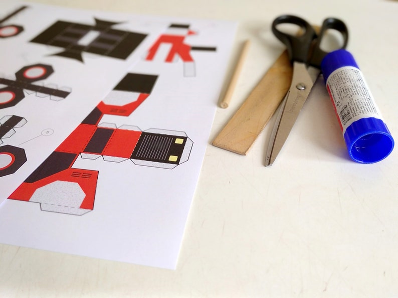 Papercraft Toy Loader. Printable Template - Etsy