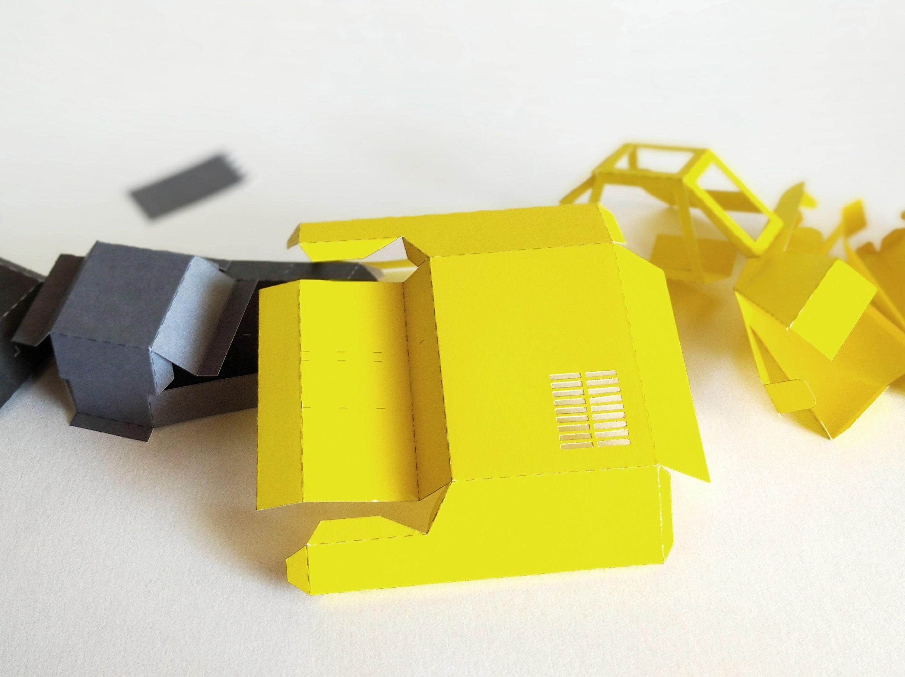 Excavator Template for Cricut. Paper Craft Toy in SVG, DXF and PDF - Etsy