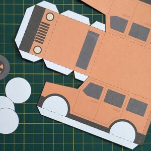 CAR Type B. Paper Toy or Gift Box PDF Templates - Etsy