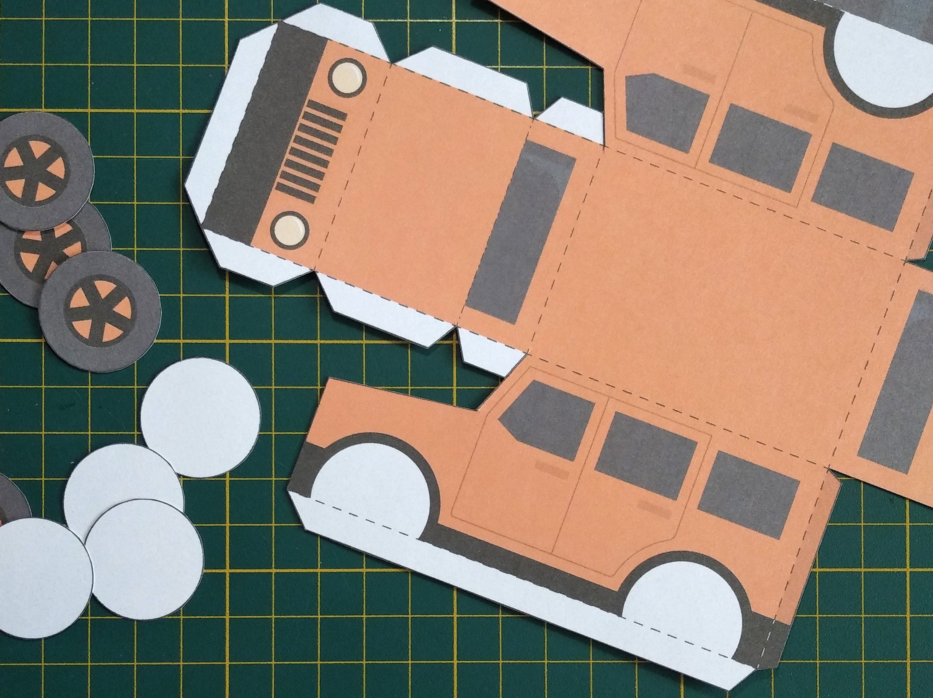 CAR Type B. Paper Toy or Gift Box PDF Templates - Etsy