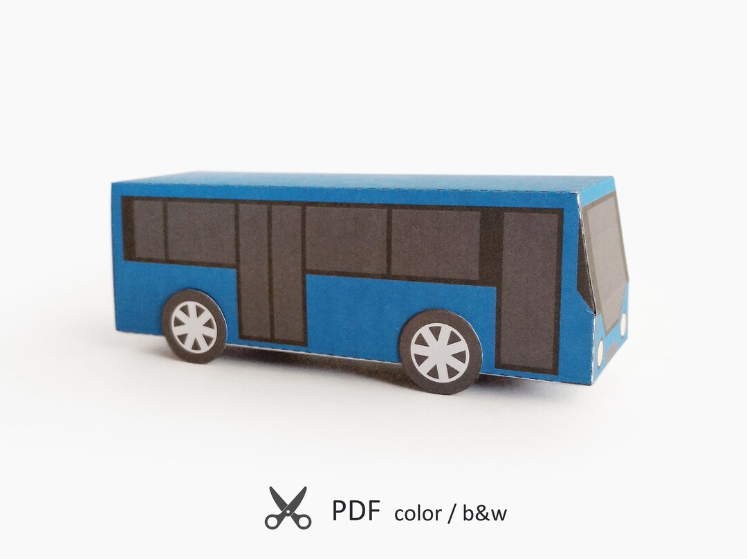BUS Type B. Paper Toy / Gift Box - Etsy