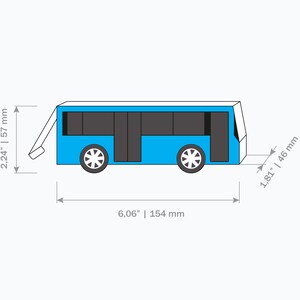 BUS Type B. Paper Toy / Gift Box - Etsy
