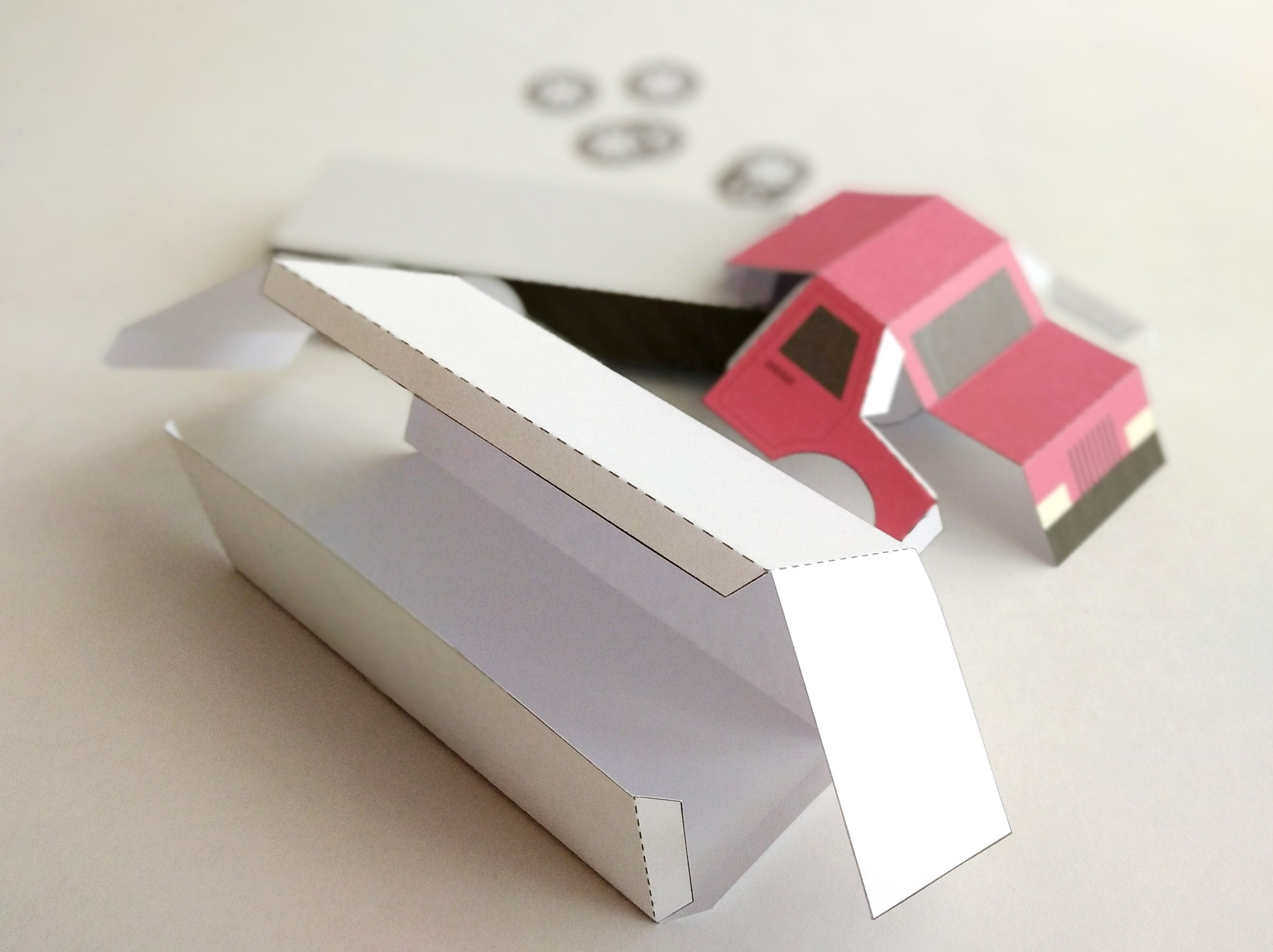 TRUCK Type D. Paper Toy / Gift Box - Etsy