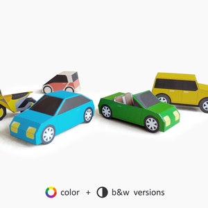 Paper Cars and Motorbikes. Printable Toys of Vehicles for Kids - Etsy