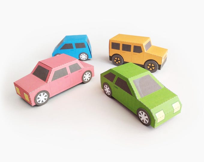 DIY Papercraft Car Favor Box Template (digital Download) - Etsy Canada