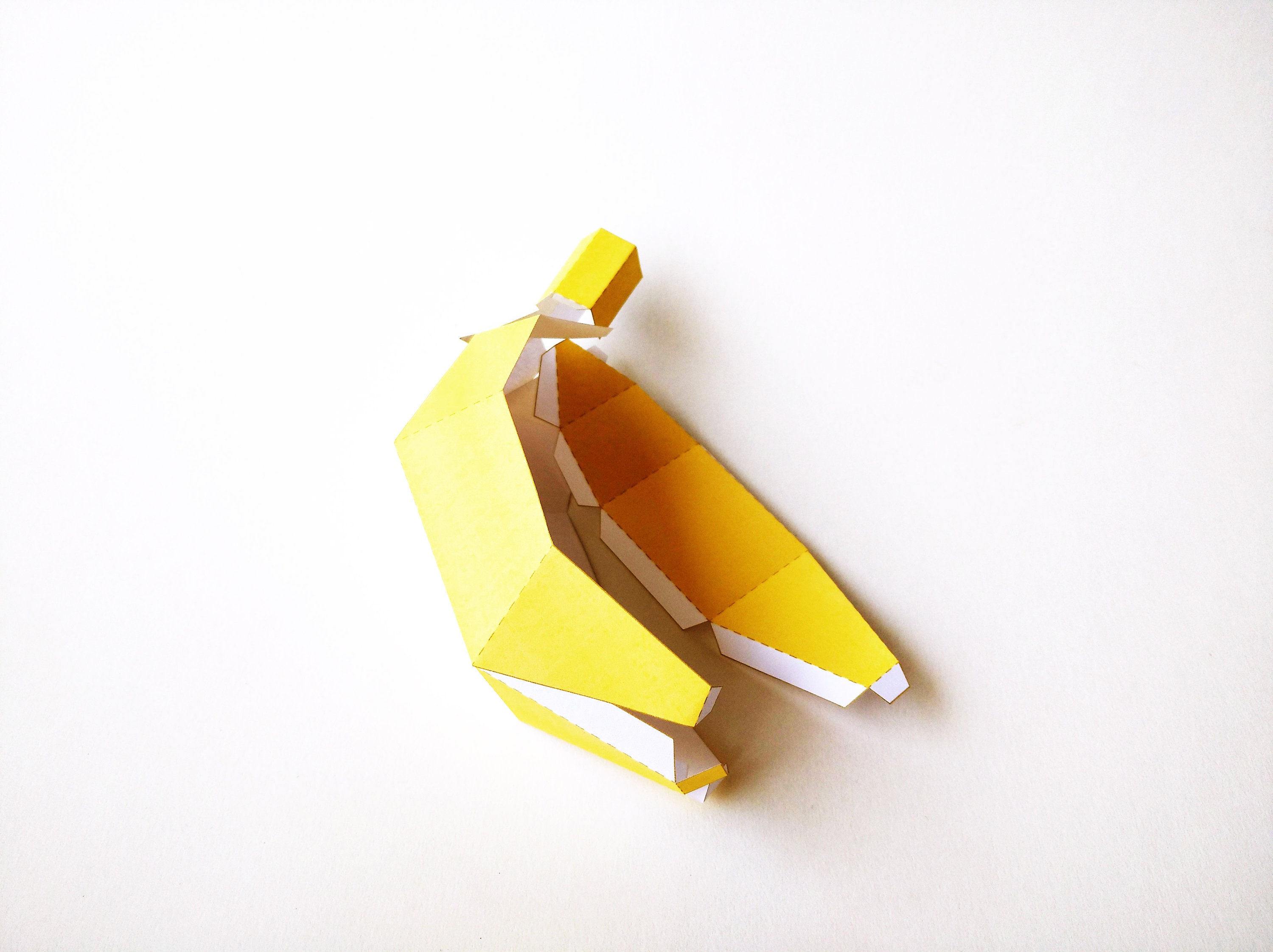 Banana DIY 3D Paper Toy SVG - Etsy