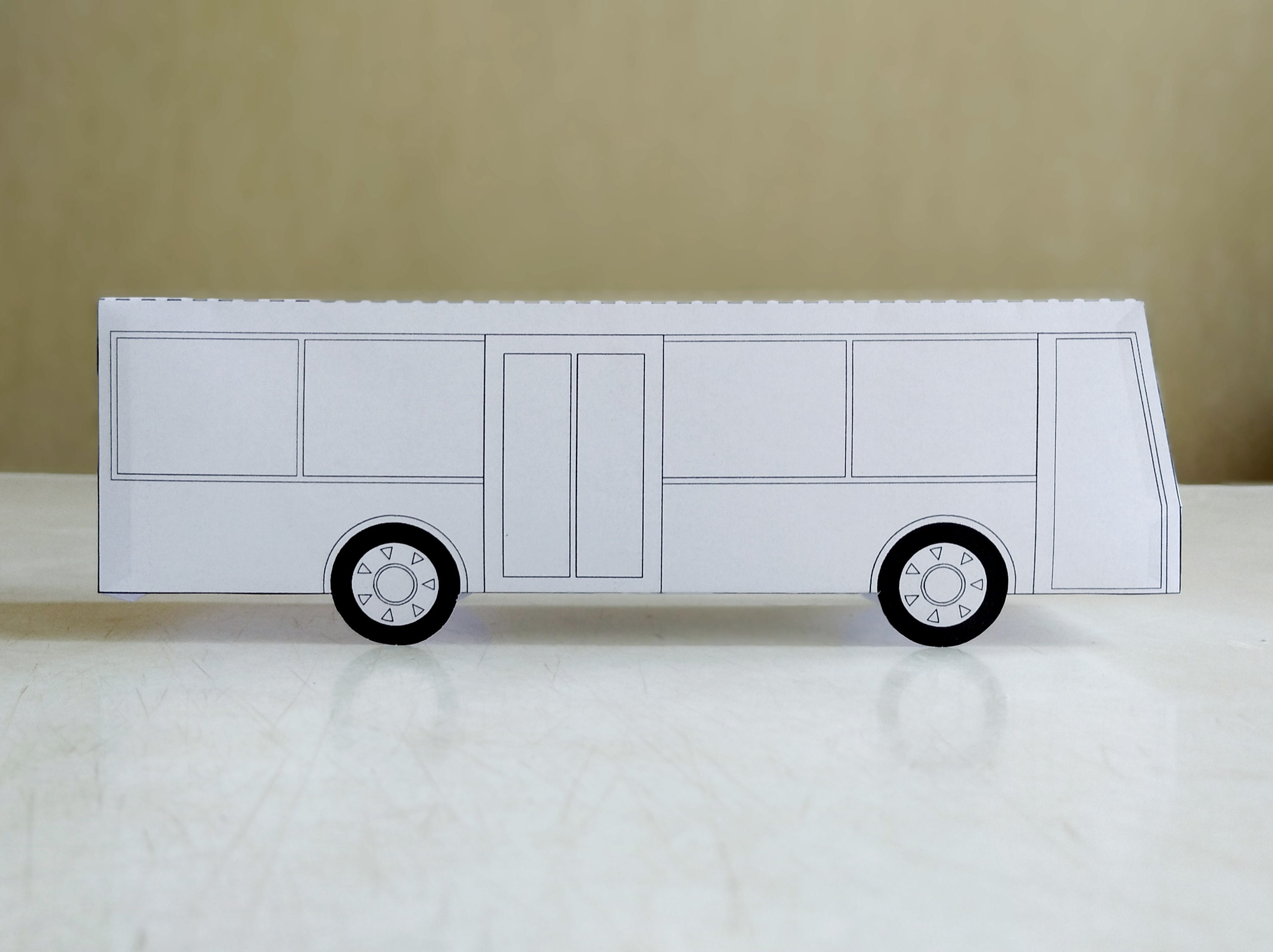 Paper City Bus. Simple Paper Toy. Easy Paper Crafts PDF - Etsy