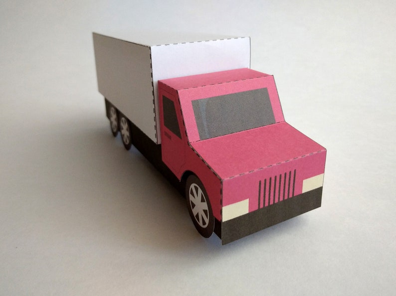 TRUCK Type D. Paper Toy / Gift Box - Etsy