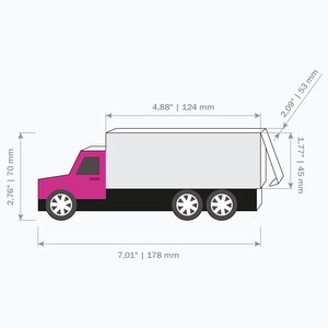 TRUCK Type D. Paper Toy / Gift Box - Etsy