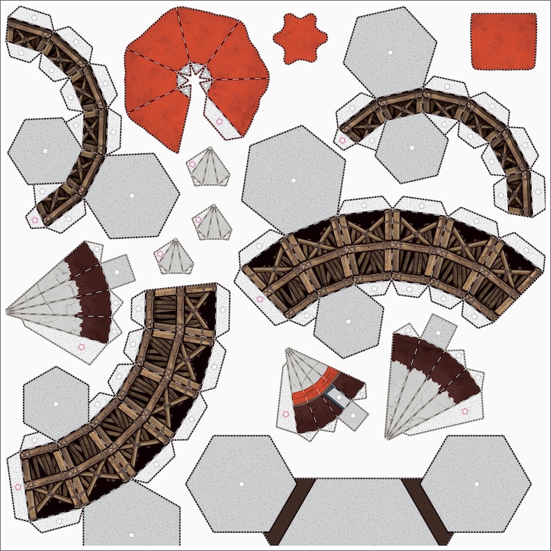 Orc Camp. Paper Miniature PDF Templates for Paper Crafts and Games - Etsy