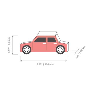 CAR Type D. Paper Toy / Gift Box - Etsy