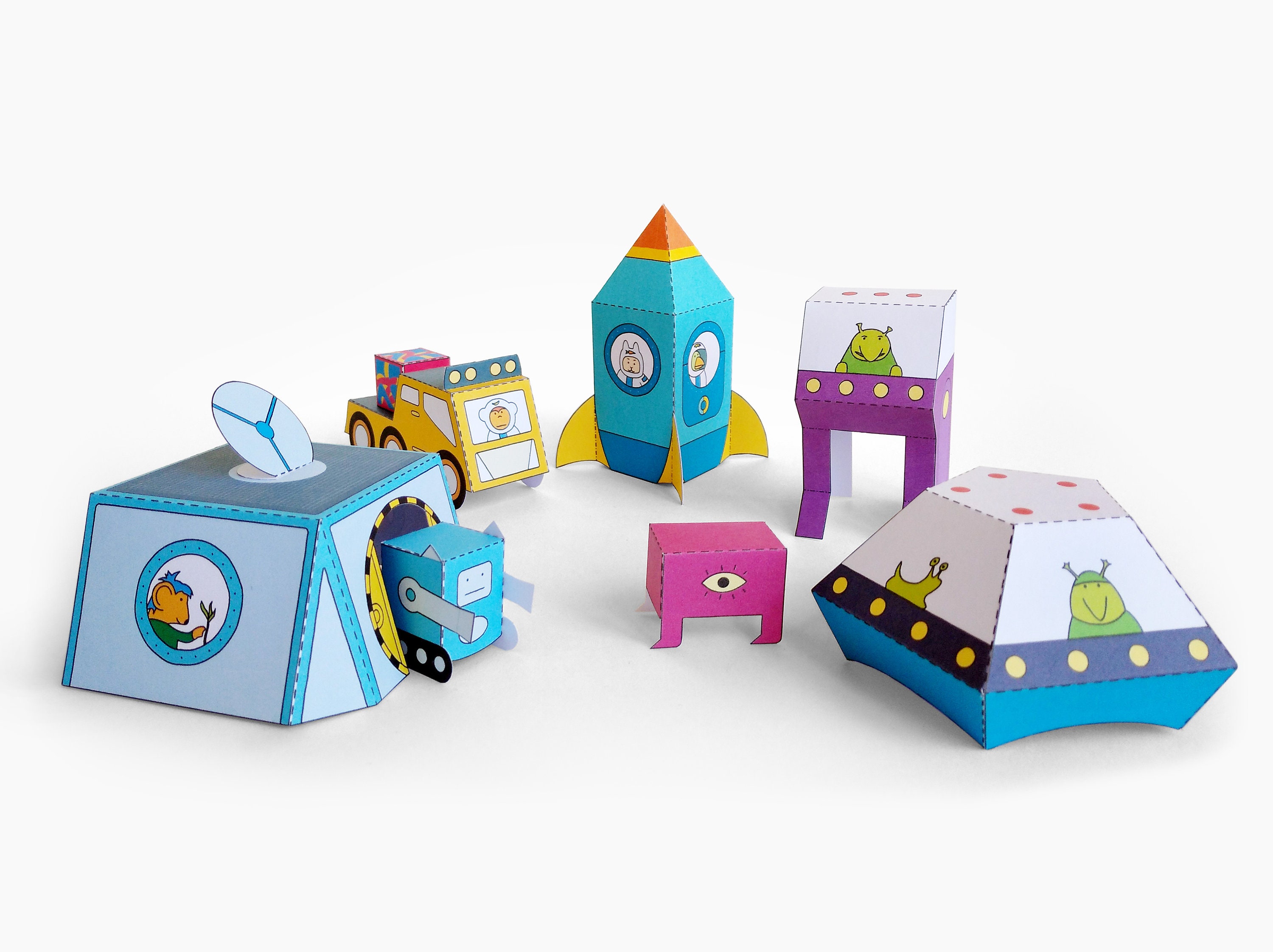 Motors Set Easy Crafts for Kids. Papercraft Templates - Etsy