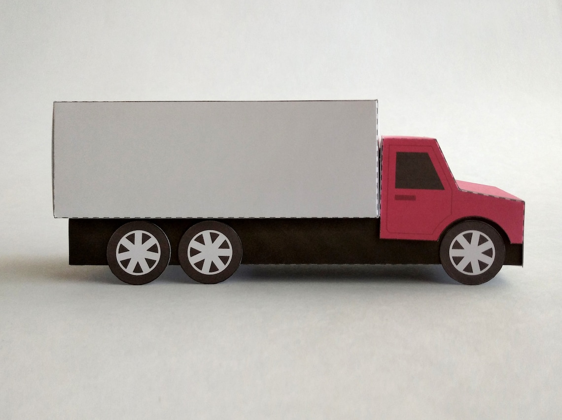 TRUCK Type D. Paper Toy / Gift Box - Etsy